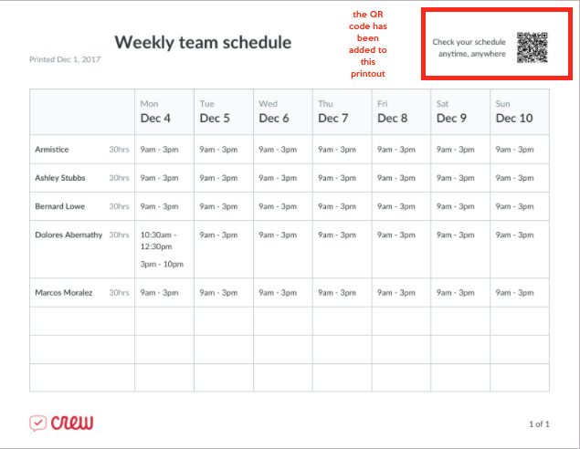 How to Print a Schedule From Crew – Help Center | Crew